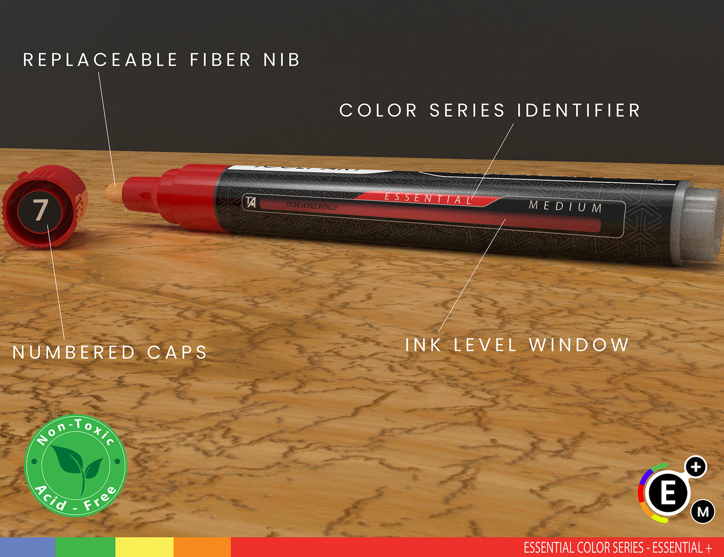 30 Essential Acrylic Paint Pens Assorted Color Set (3mm MEDIUM) – TOOLI-ART